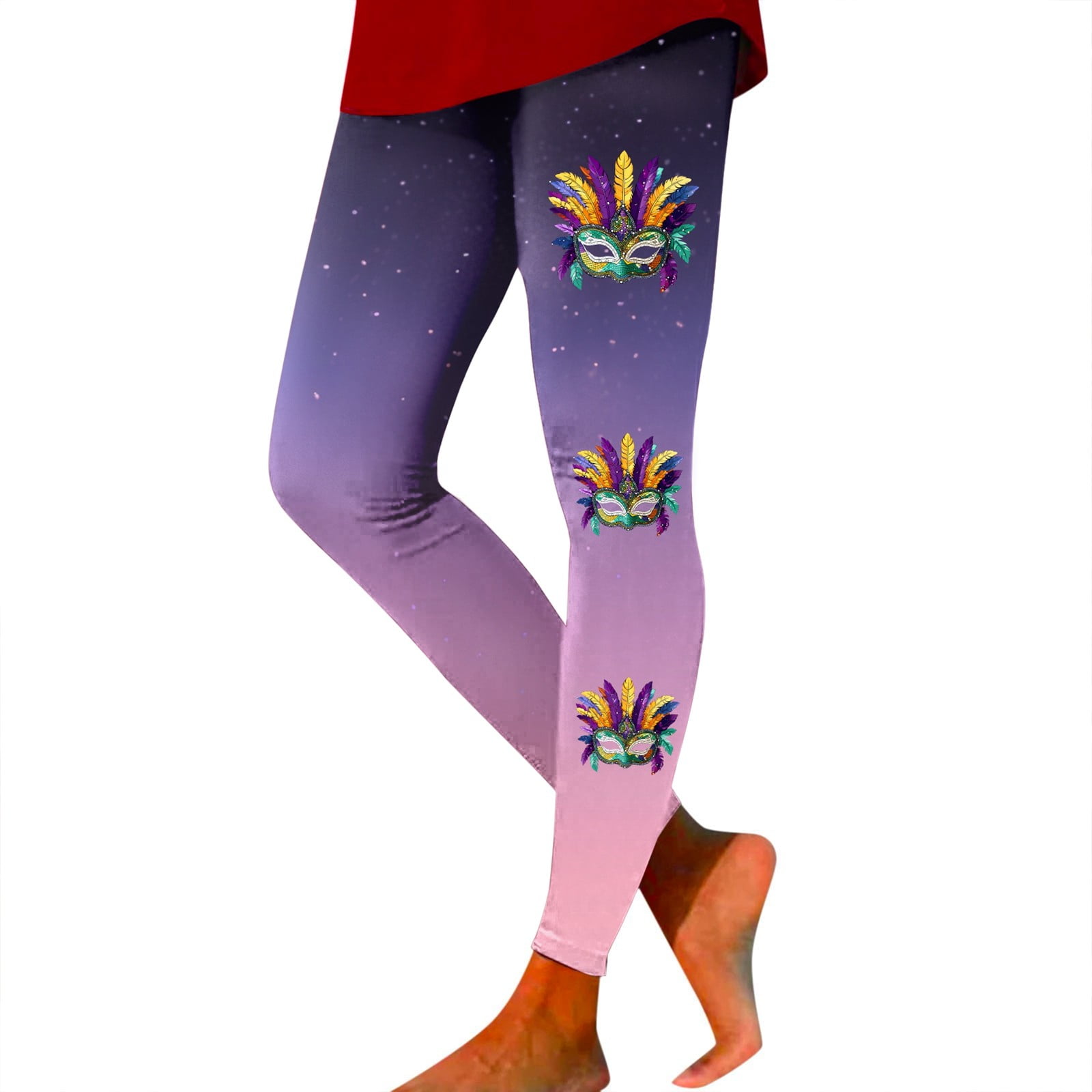 Arlun Carnival Leggings for Women High Waist Elastic Tight Yoga Pants ...