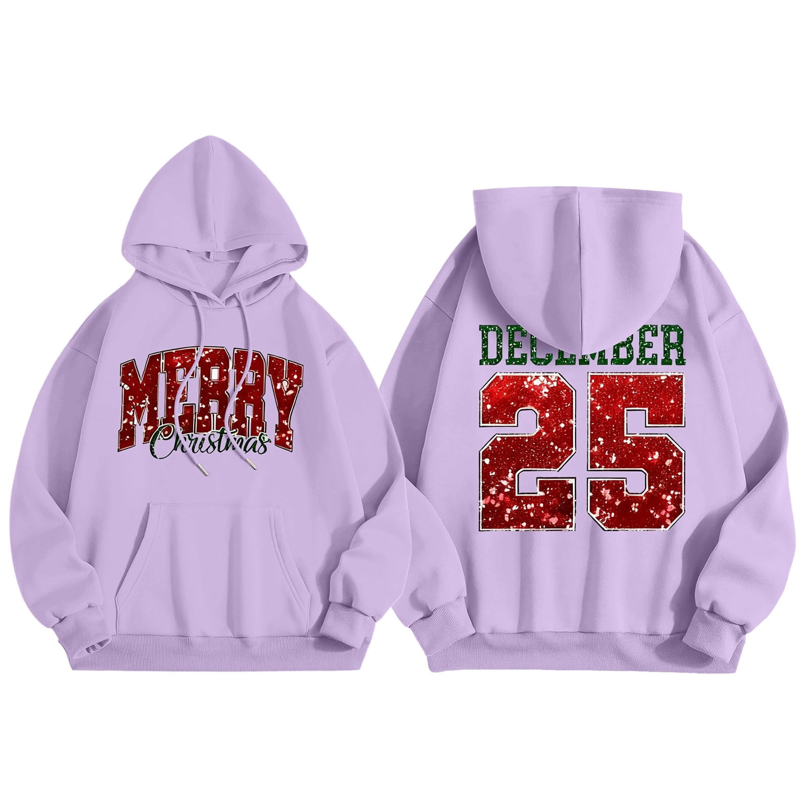 Arlun Christmas Hooded Sweatshirts for Women Merry Xmas Letter Print ...