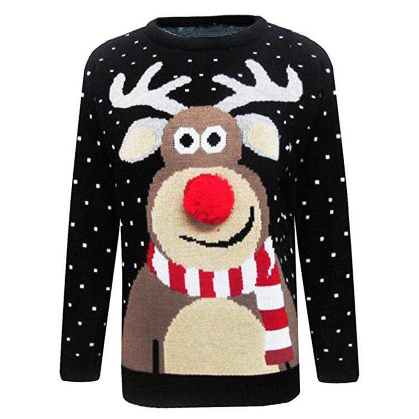 Arlun Christmas Reindeer Sweaters for Women Traditional Knitted ...