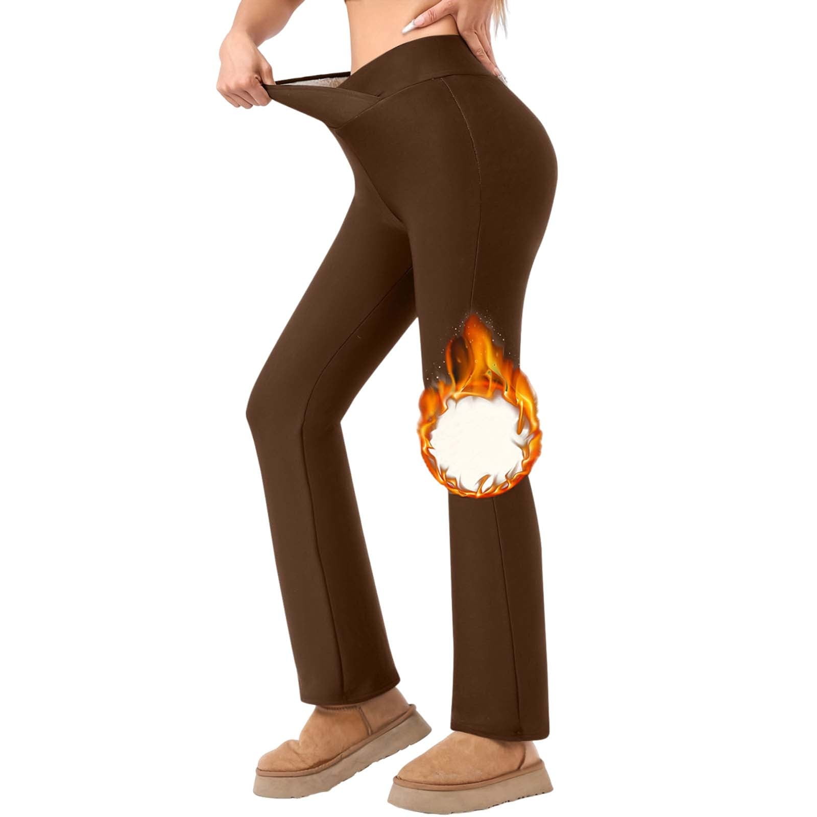 Arlun Cross High Waisted Flare Pants for Women Stretch Straight Leg ...