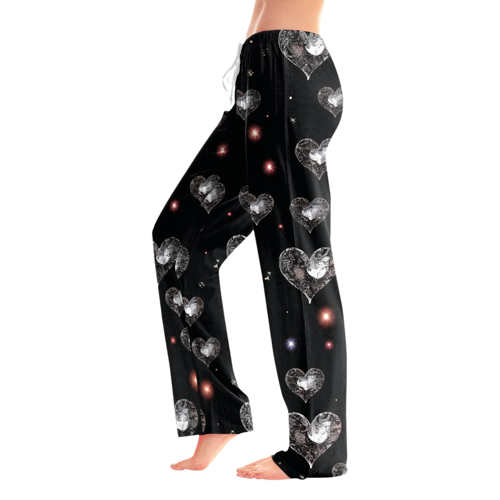 Arlun Cute Valentine's Day Graphic Printed Casual Pants for Women ...