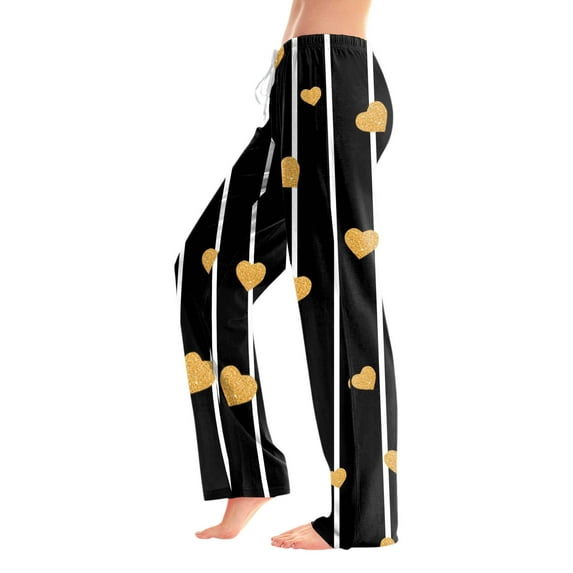 Arlun Cute Valentine's Day Graphic Printed Casual Pants for Women ...