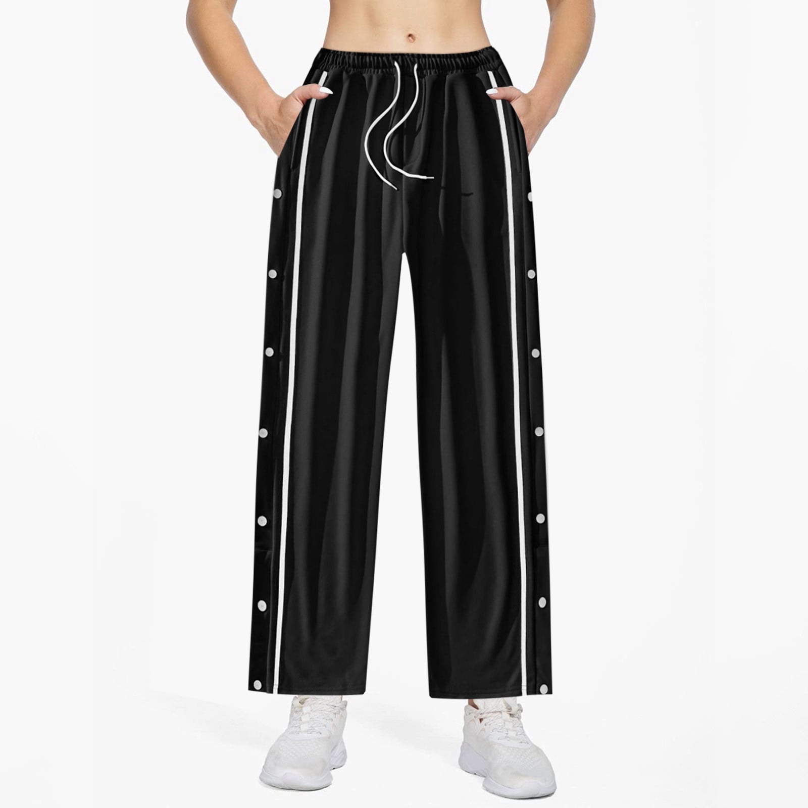 Arlun,Fall New Sides Button Split Casual Pants for Women Oversized ...