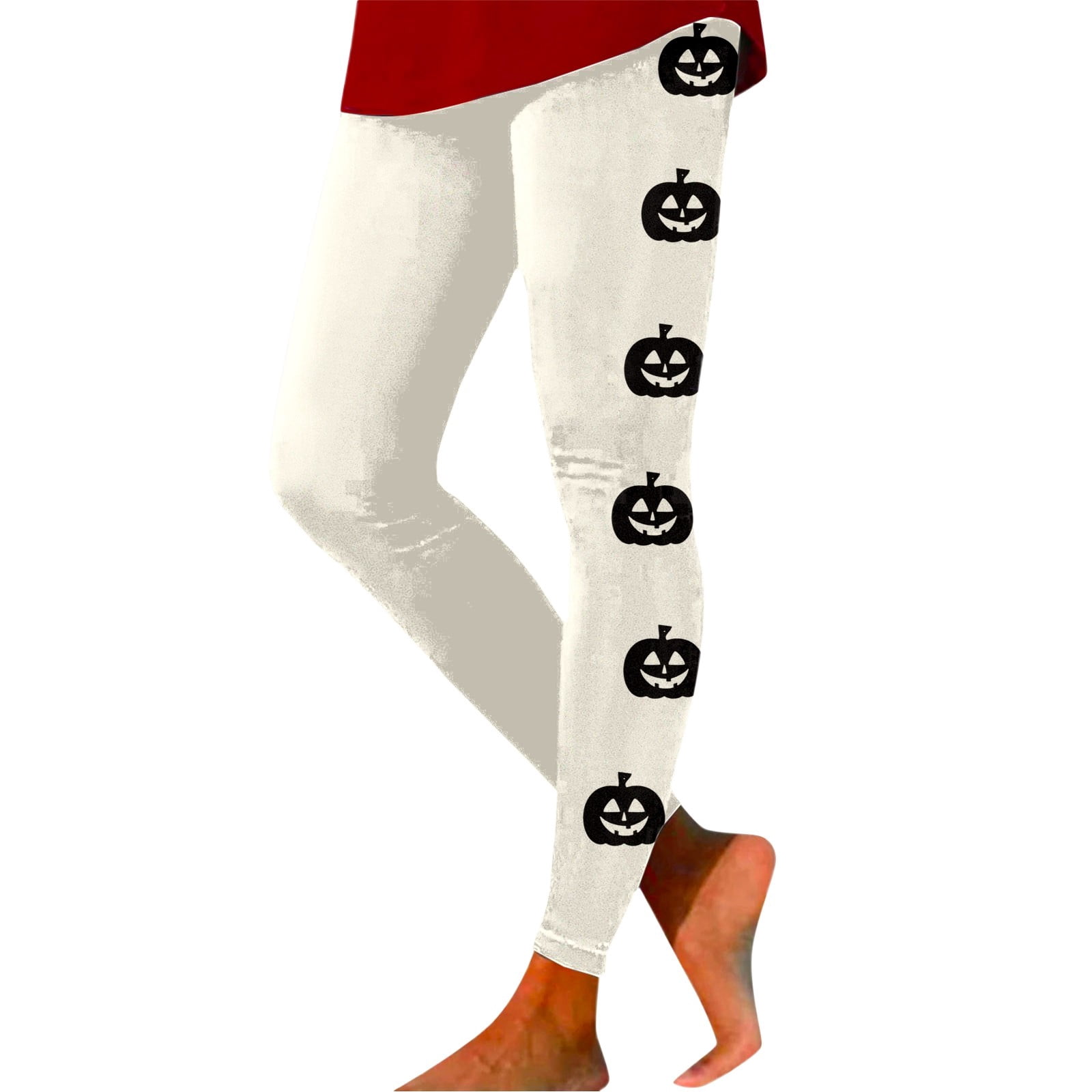 Arlun Halloween Leggings for Women 2026 Pumpkin Printed Tummy Control ...