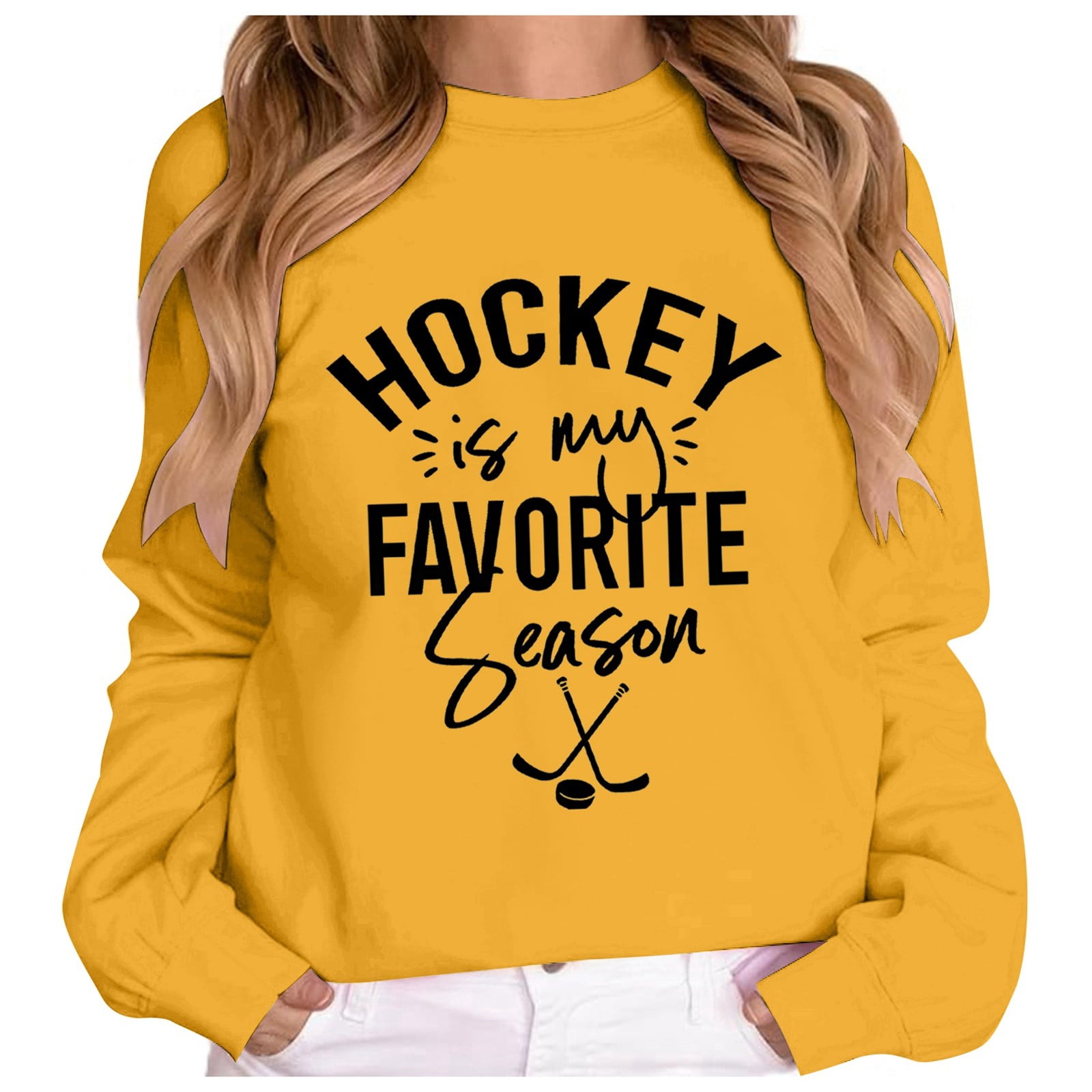 Arlun Hockey Is My Favorite Season Sweatshirts Womens Vintage Hockey ...