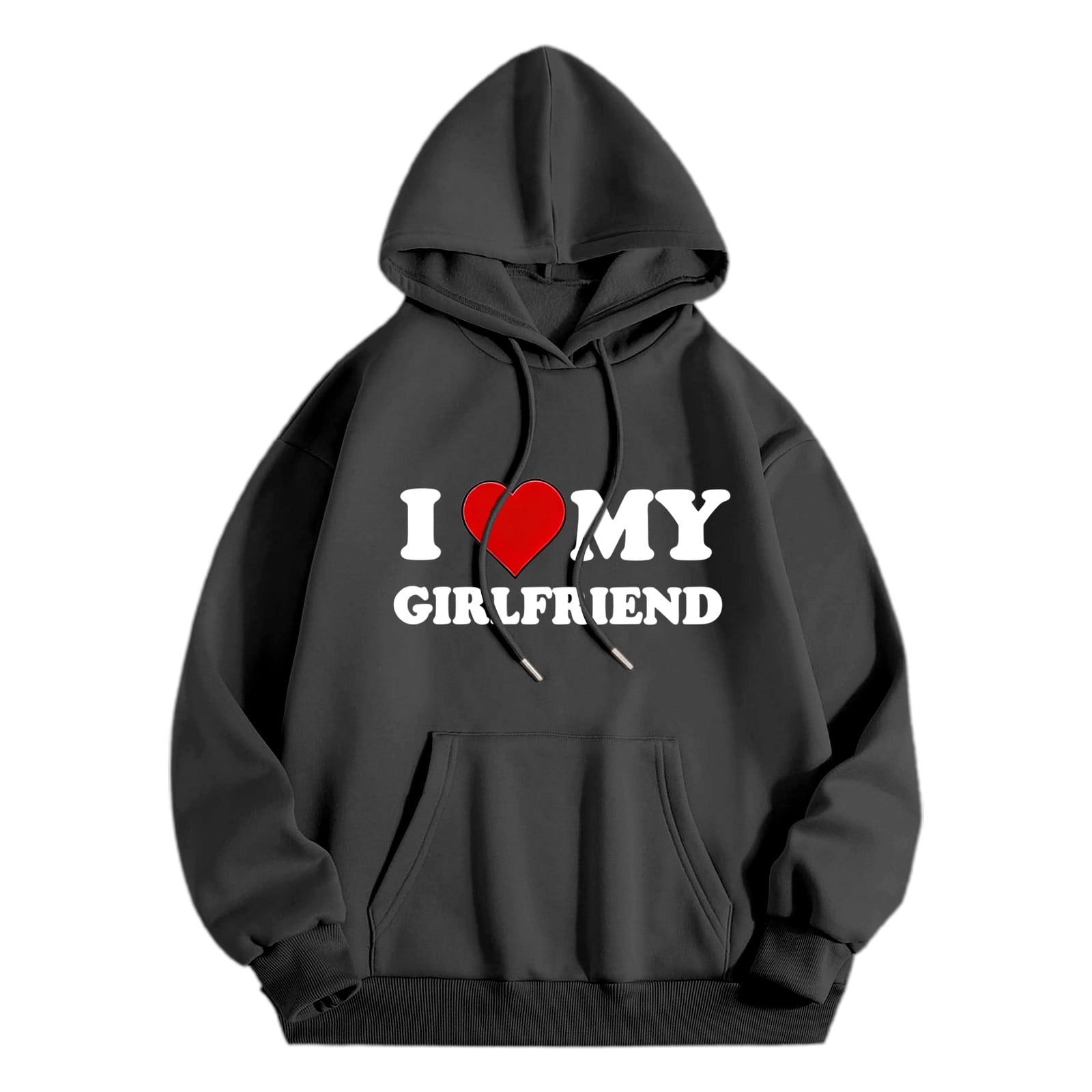 Arlun I Heart My Girlfriend Hoodies for Women Cute Graphic Long Sleeve ...