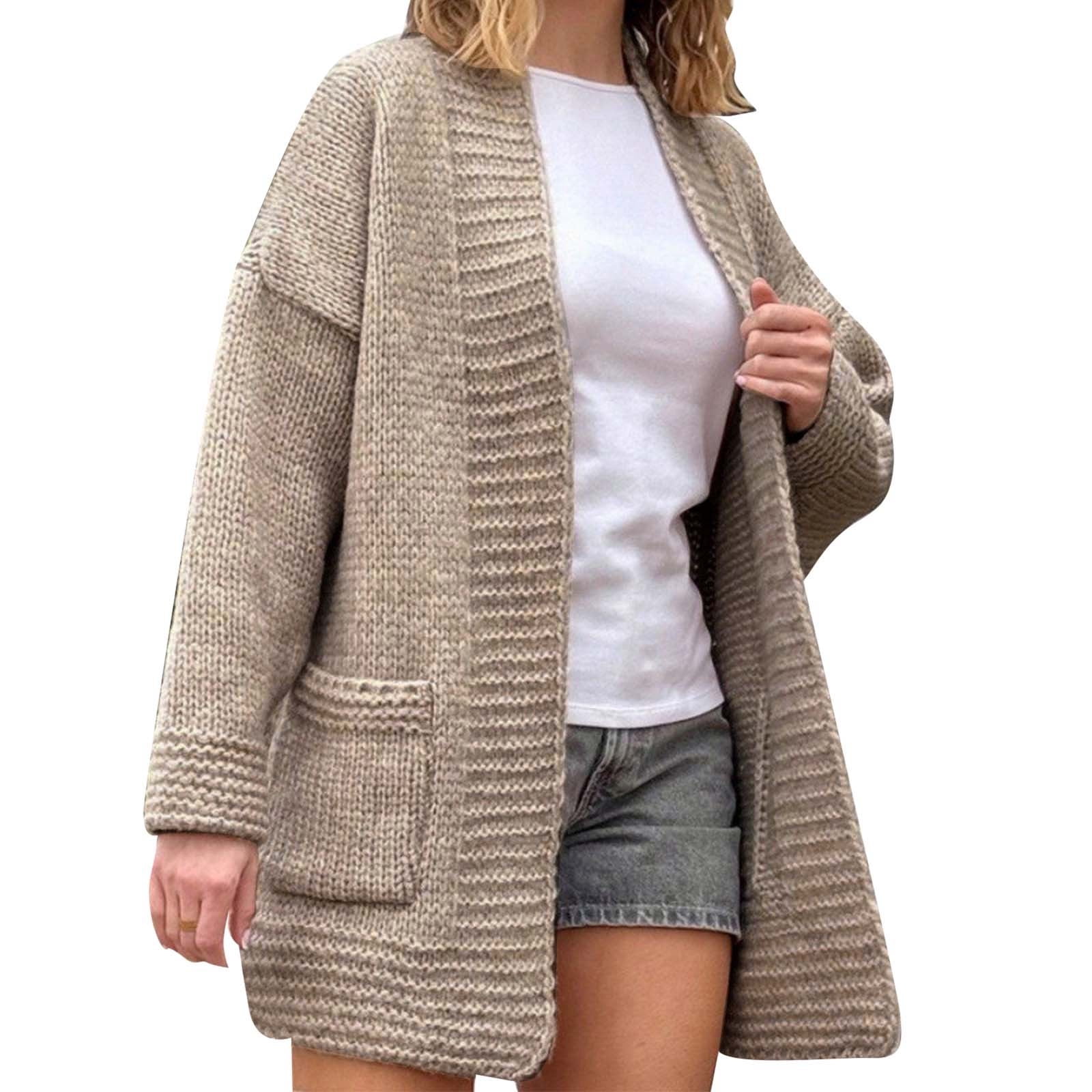 Arlun Knit Cardigan Sweaters for Women Fall Winter Long Sleeve Open ...
