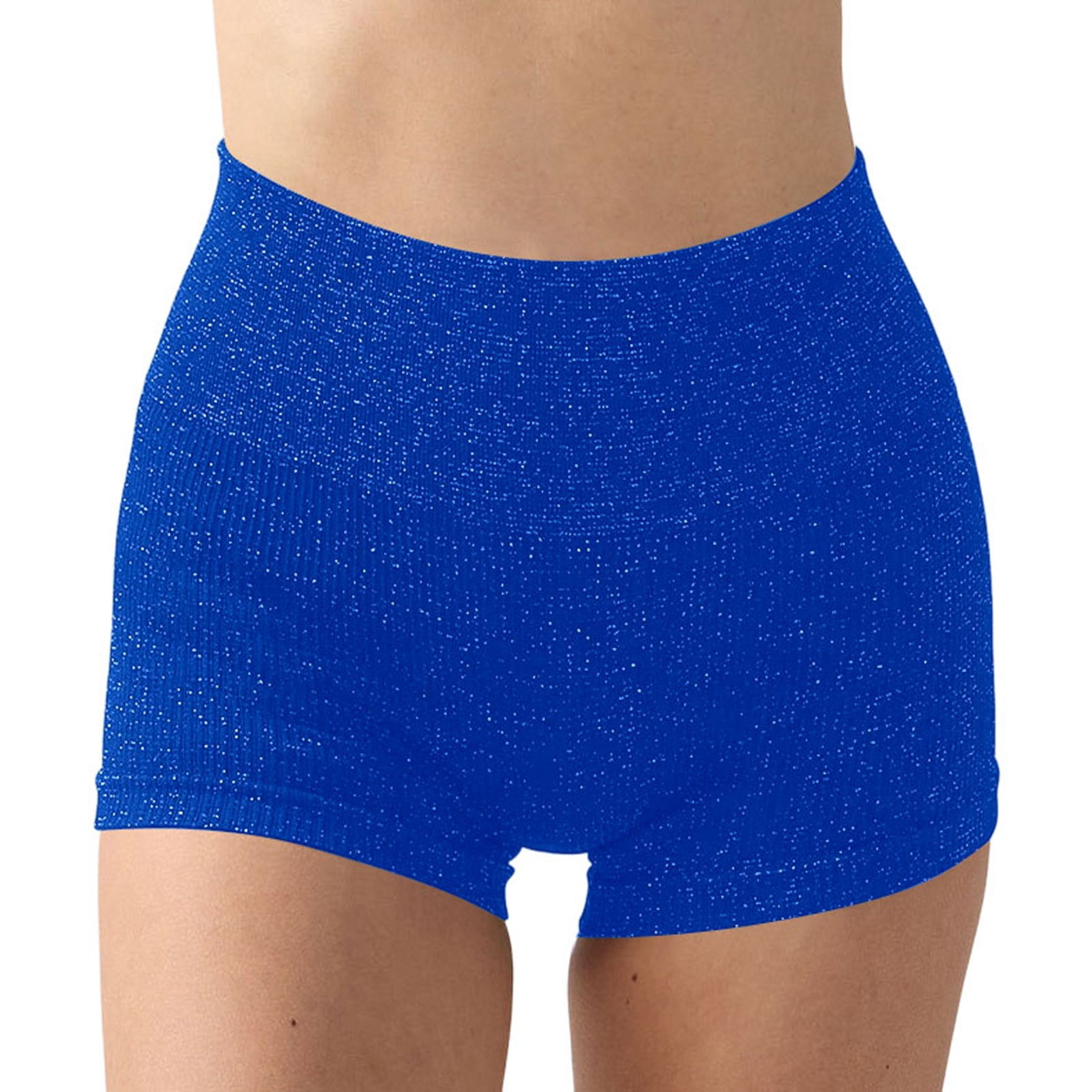 Arlun Mardi Gras Sparkle Glitter Yoga Shorts Women's High Waist Tummy ...