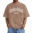 Arlun Mens Vintage Washed Oversized T-Shirts Fashion Letter Print ...