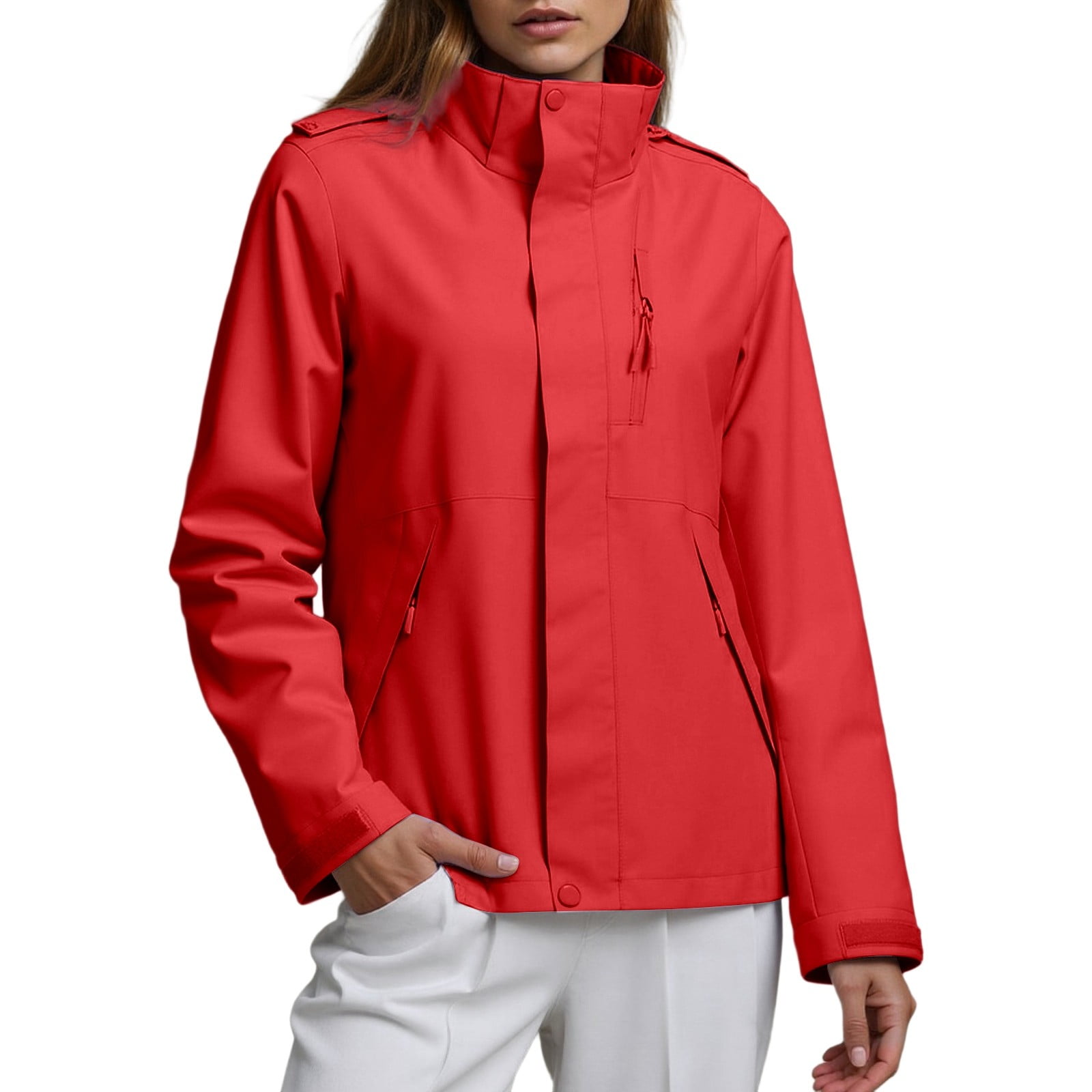Arlun Oversized Lightweight Comfort Unisex Jackets Windproof Zipper up ...