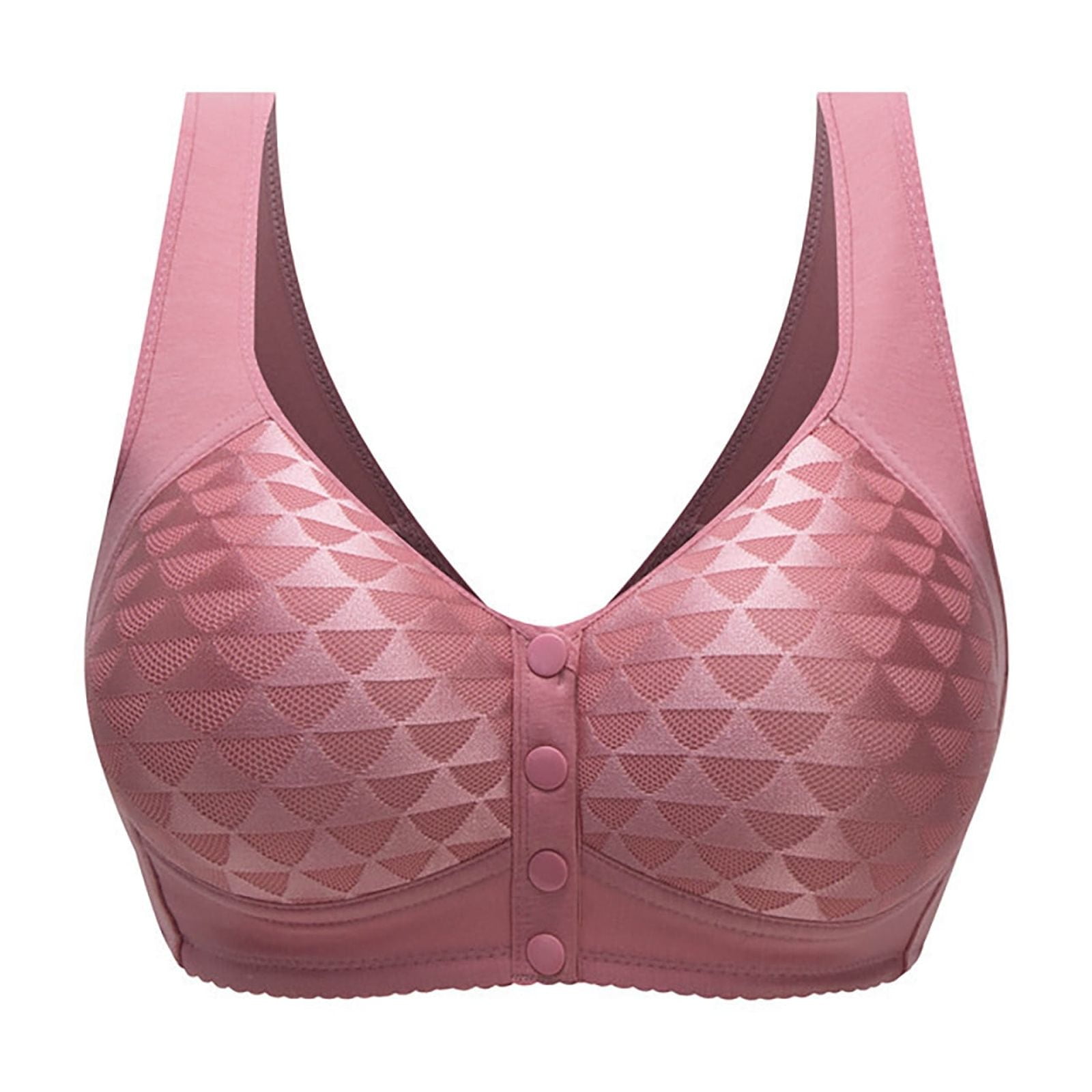 Arlun,Push up Bras for Older Women Wireless Comfy Front Closure Floral ...