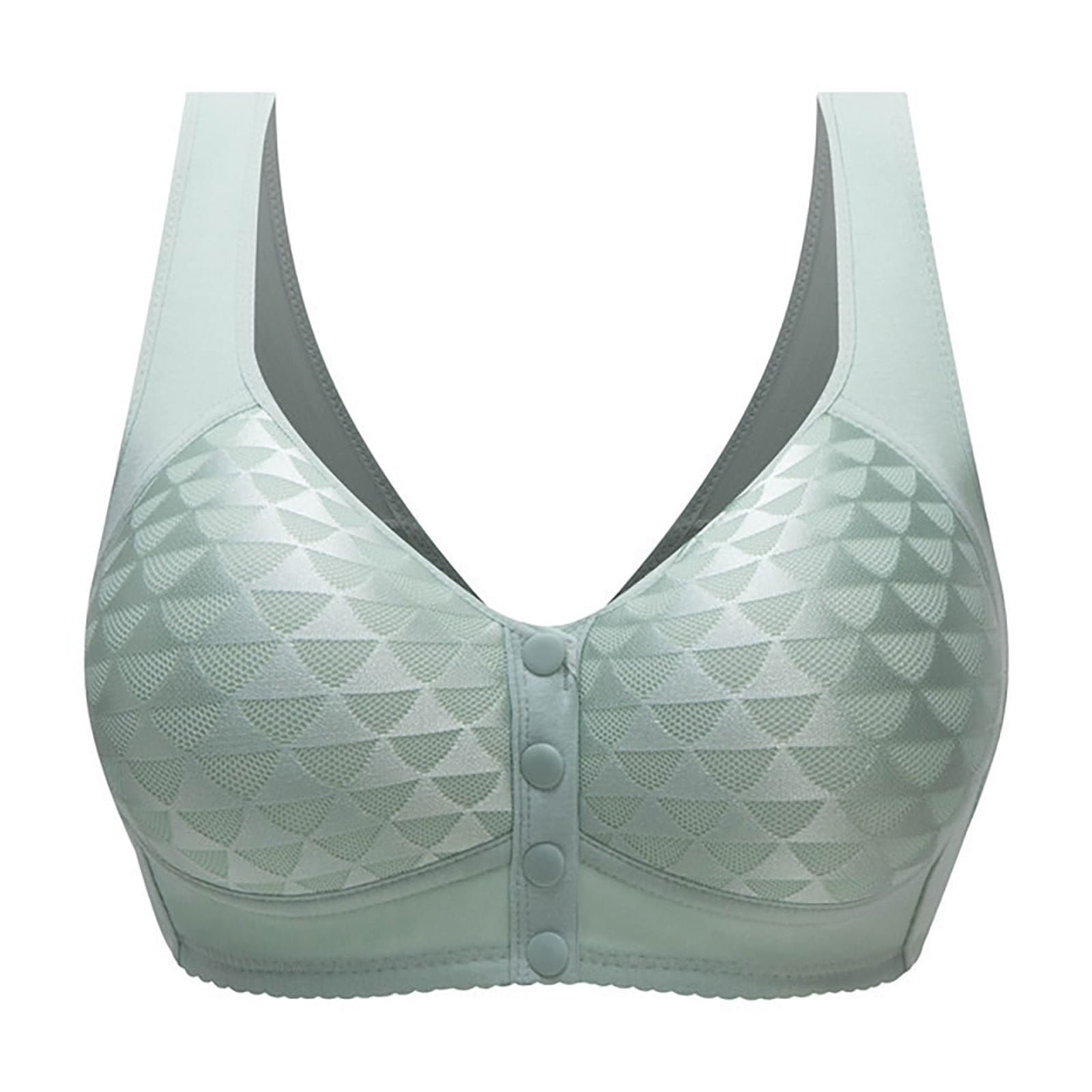 Arlun,Push up Bras for Older Women Wireless Comfy Front Closure Floral ...