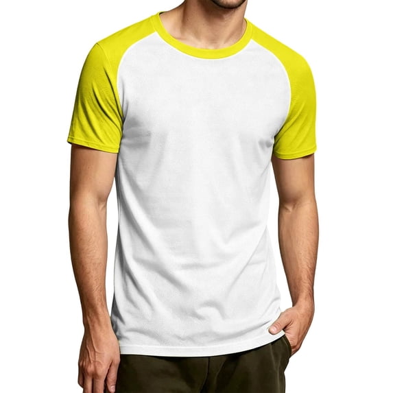 Arlun Short Sleeve Workout T Shirts for Men Classic Crewneck Raglan ...