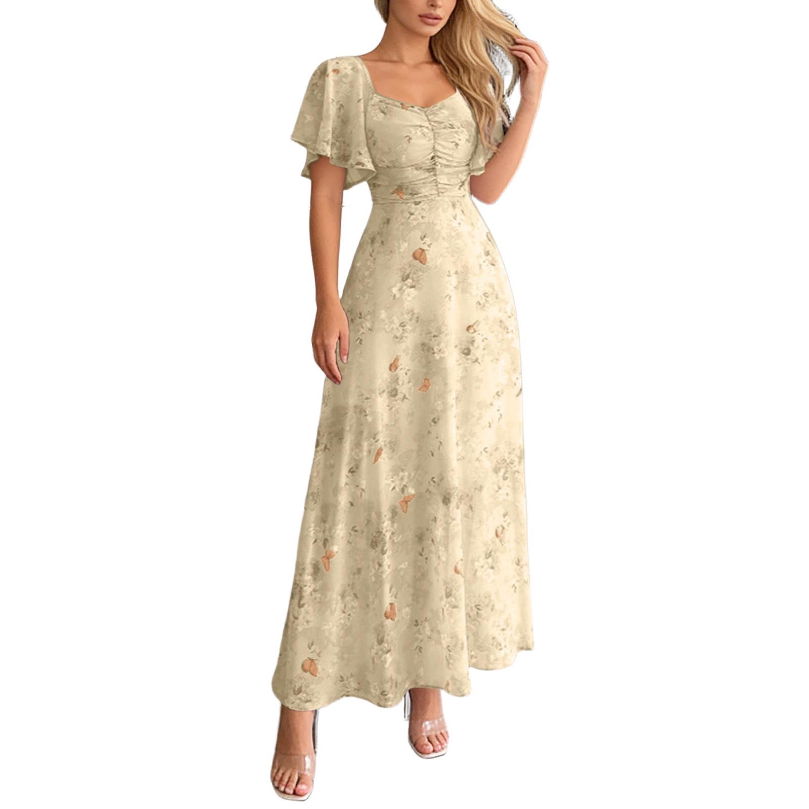 Arlun Spring Summer Wedding Guest Dresses for Women 2026 Elegant Floral ...