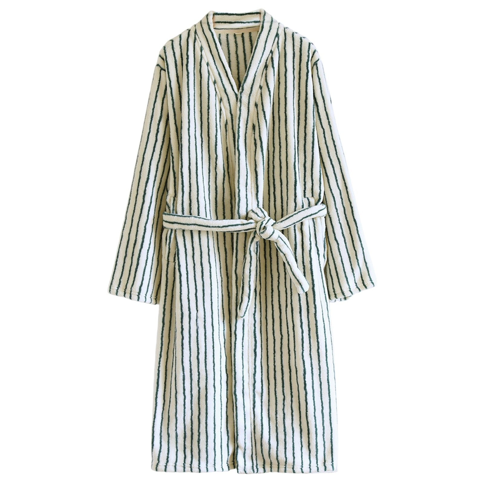 Arlun Striped Plush Robes for Women Fuzzy Warm Comfortable Winter ...