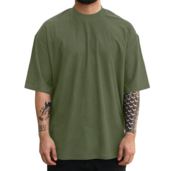 Arlun Summer Solid Color Big and Tall T-Shirts for Man Oversized ...