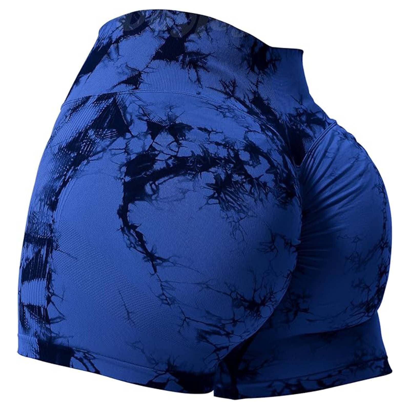 Arlun Summer Womens Retro Print Workout Shorts Seamless High Waisted ...
