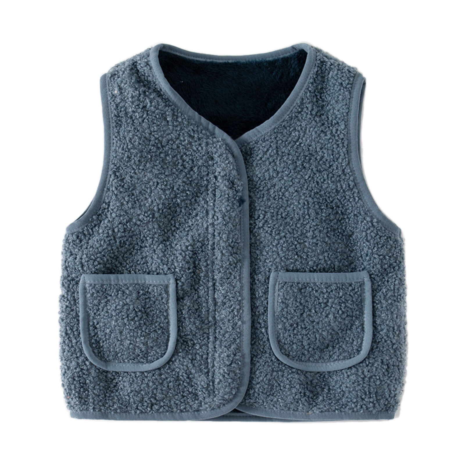 Arlun Toddler Boys Girls Fleece Vests Full Zipper Sherpa Sleeveless ...