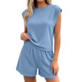 Arlun Two Piece Sets for Women Summer Loungewear Shorts Sets Sleeveless ...