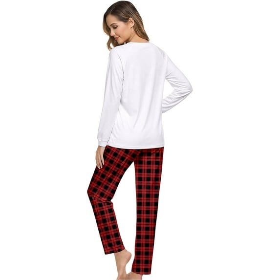 Arlun Valentine's Day Pajamas for Couples Set Funny Heart Letter A-Y Graphic Long Sleeve ...