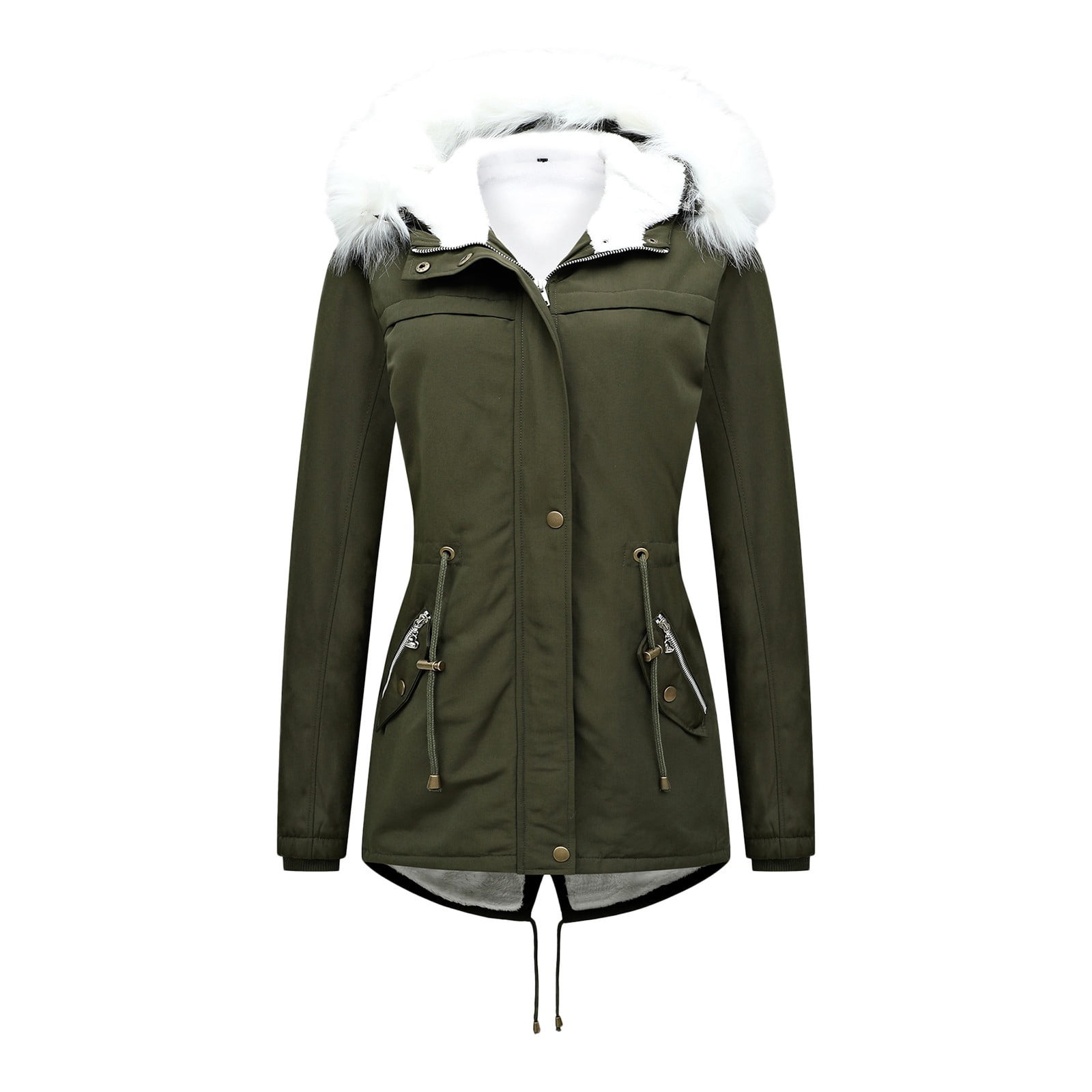 Arlun Winter Warm Coats for Women Snow Ski Lined Military Jackets ...