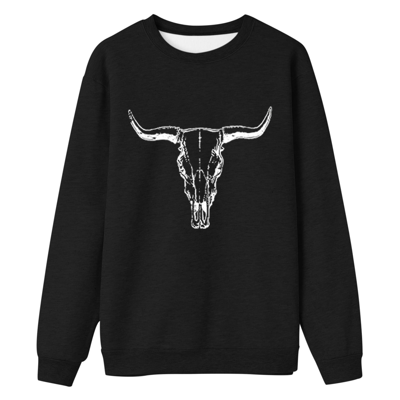 Arlun Women's Cow Sweatshirts Vintage Western Country Pullovers Retro ...