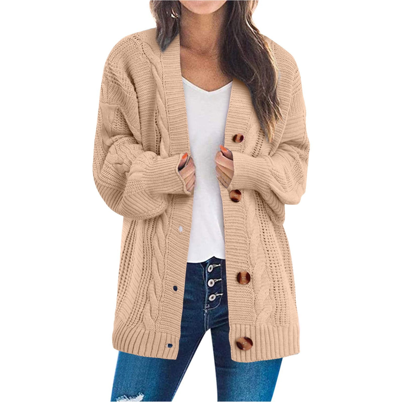 Arlun Women's Open Front Cardigan Sweaters 2025 Fashion Button down ...
