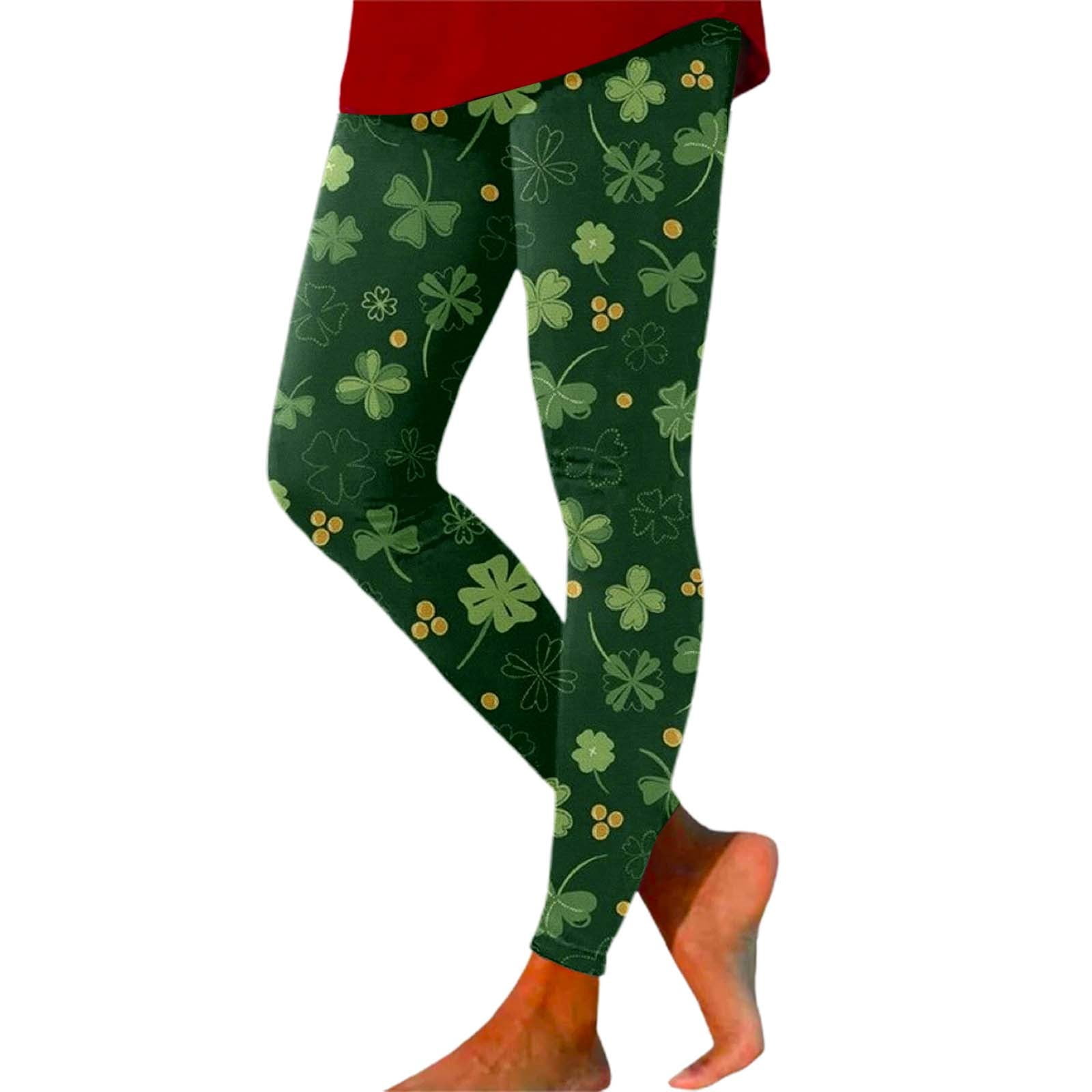 Arlun Women's St. Patrick's Day Printed Leggings Stretchy High Waisted ...