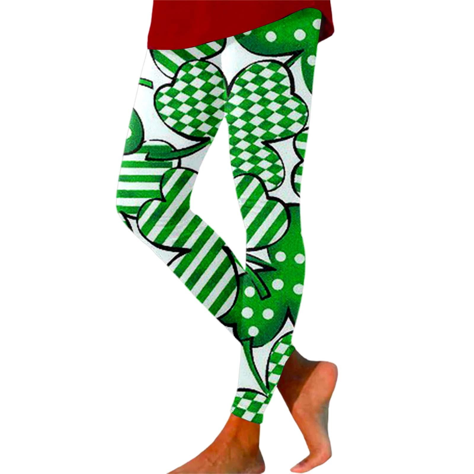 Arlun Women's St. Patrick's Day Printed Leggings Stretchy High Waisted ...