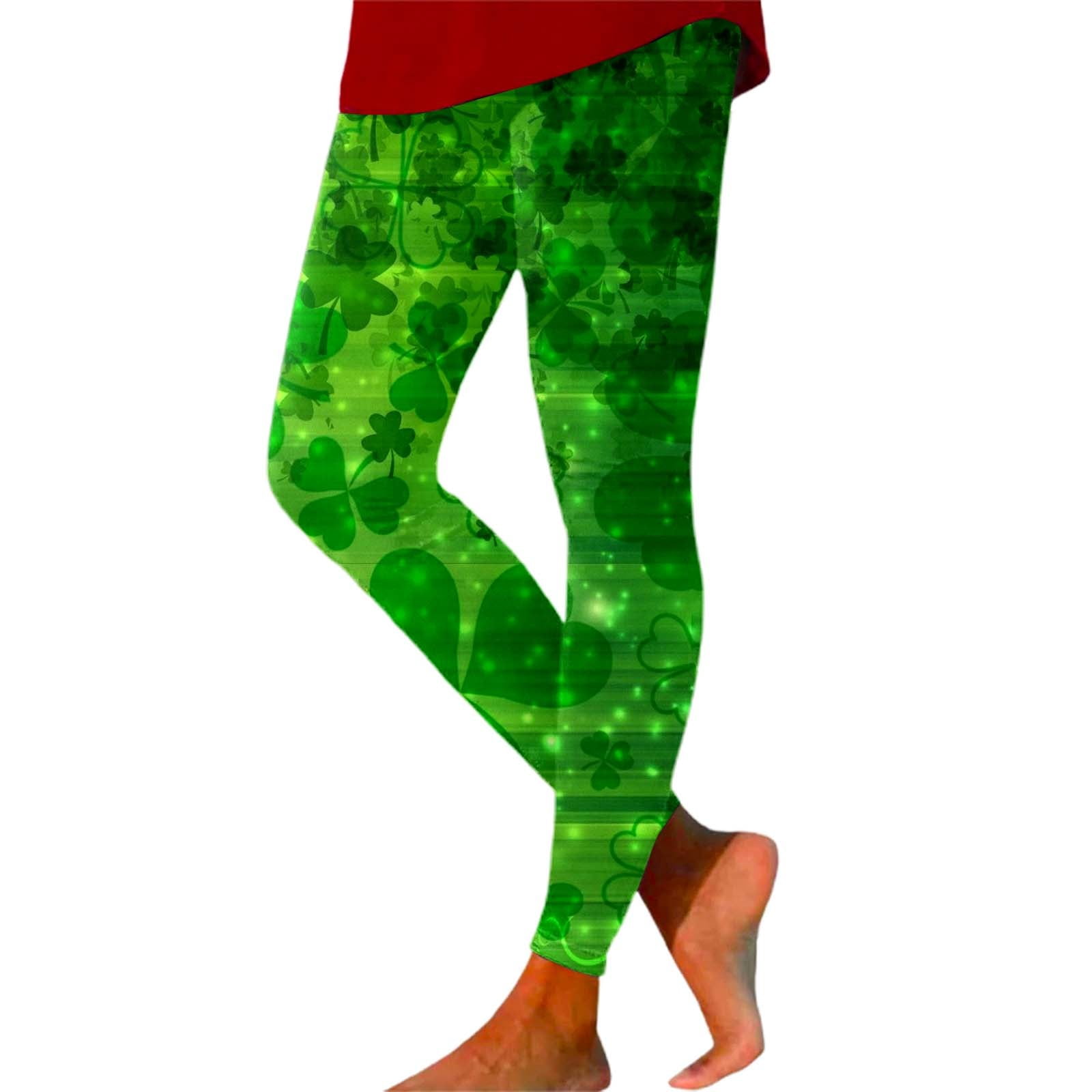 Arlun Women's St. Patrick's Day Printed Leggings Stretchy High Waisted ...