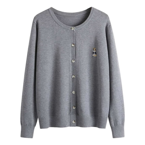 Arlun Womens Fall Fashion Knit Cropped Cardigan Sweaters Casual Long ...