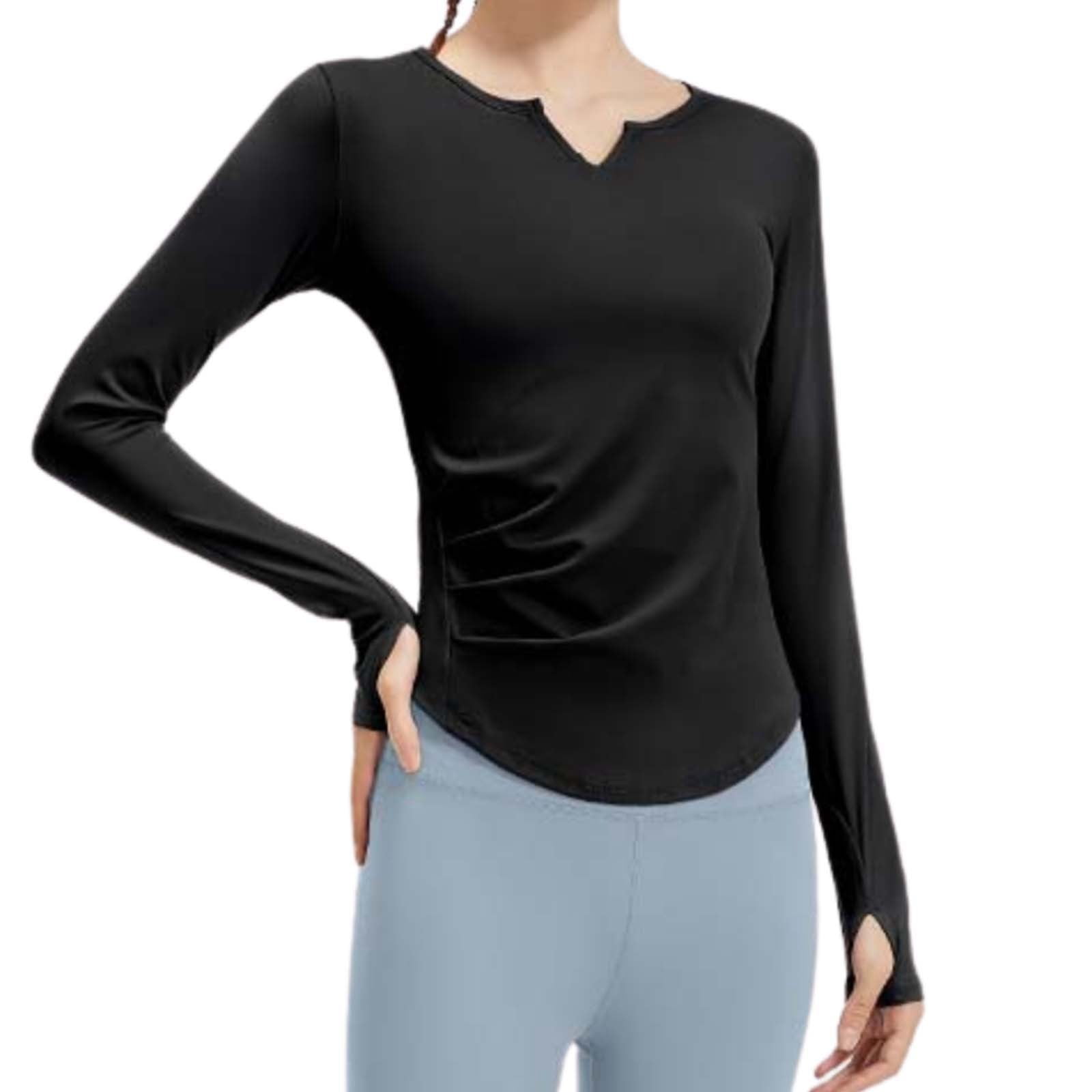 Arlun Womens Long Sleeve Slim Fit Tops and Lightweight Stretch Leggings ...