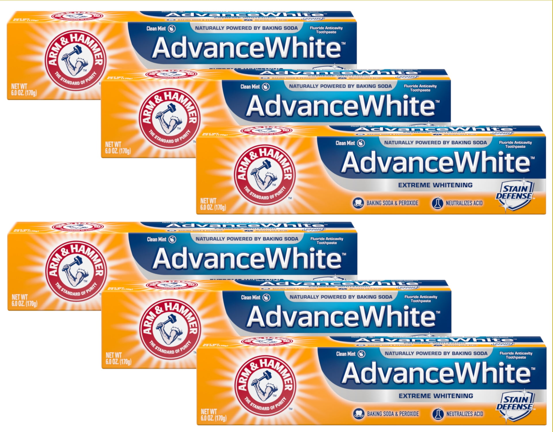 ARM & HAMMER Advance Extreme Whitening Toothpaste, Baking Soda Powered ...