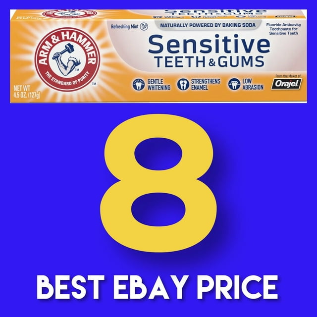 Arm And Hammer Sensitive Teeth And Gum Toothpaste, Tartar Control ...