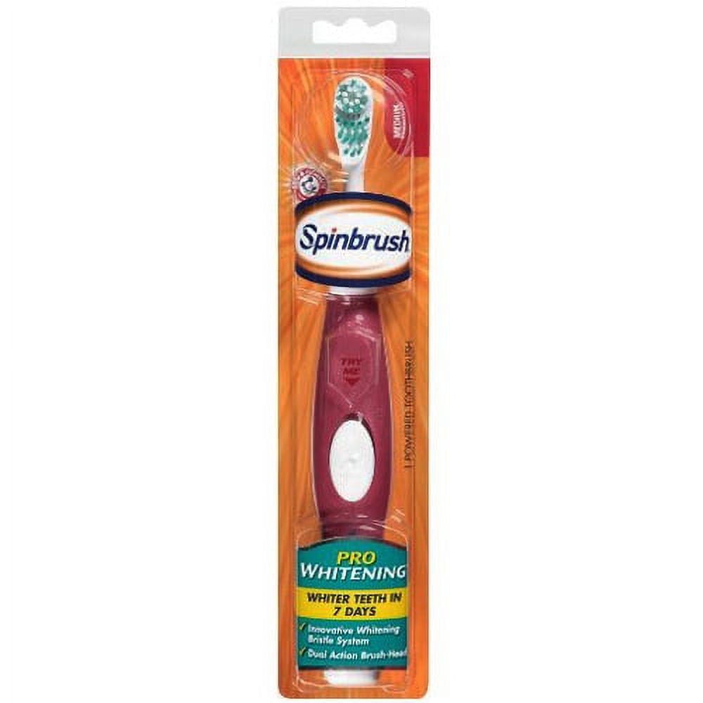 Spinbrush Arm And Hammer Spinbrush Pro Whitening Toothbrush, Medium, 1 ...