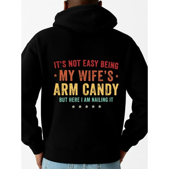 Arm Candy Wife 1 piece Couple hooded sweatshirts hoodies graphic ...