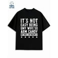 Arm Candy T-Shirt for men funny humor 180G 100% Cotton black sixty ...