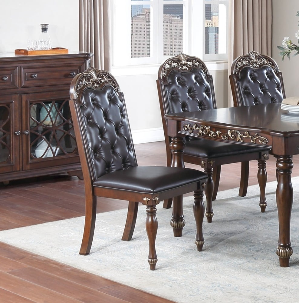 Arm Chairs, Set of 2 Arm Chairs with Cushion Upholstered Seat Tufted ...