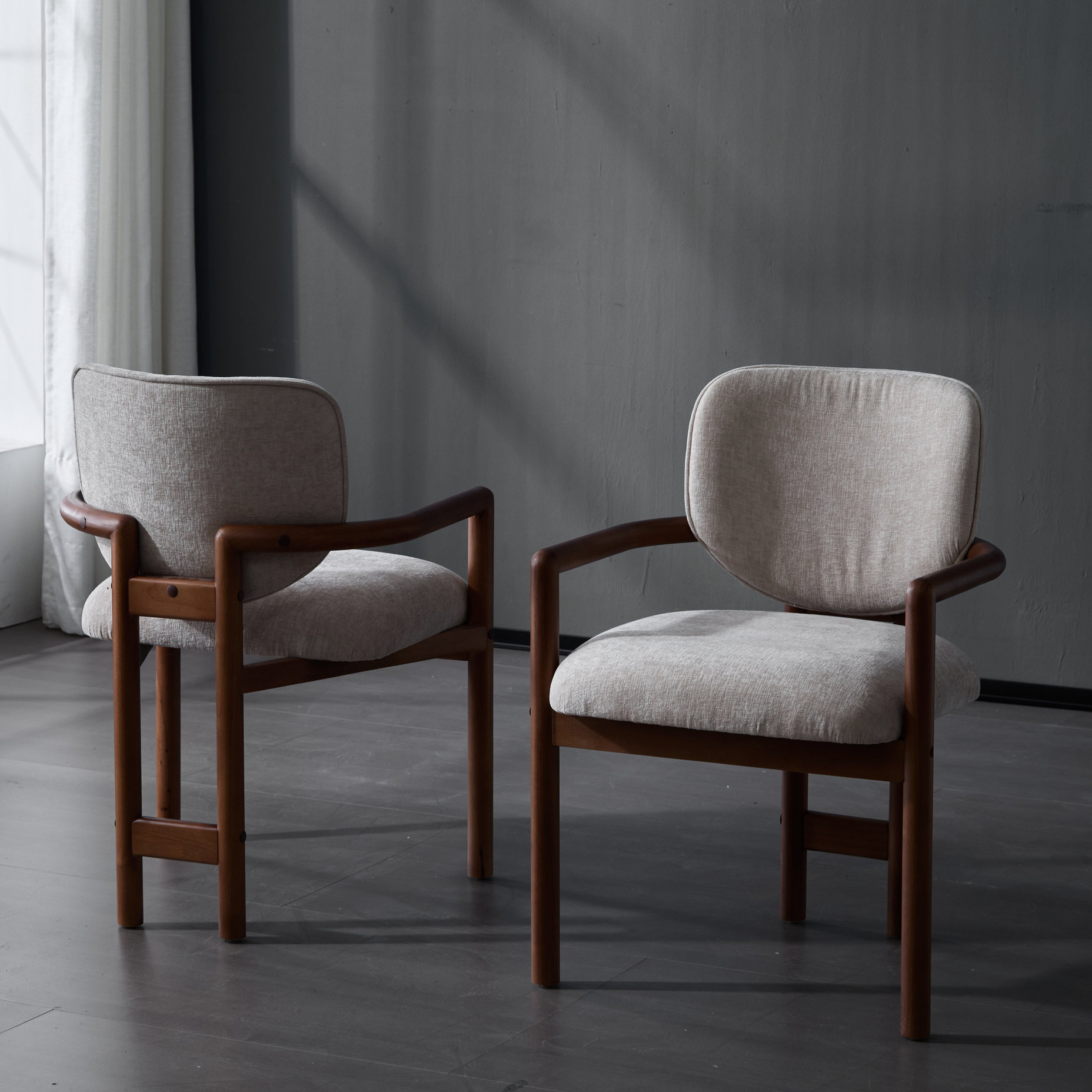 Arm Chairs Set of 2 for Dining Room | Ergonomic Backrest in King Louis ...