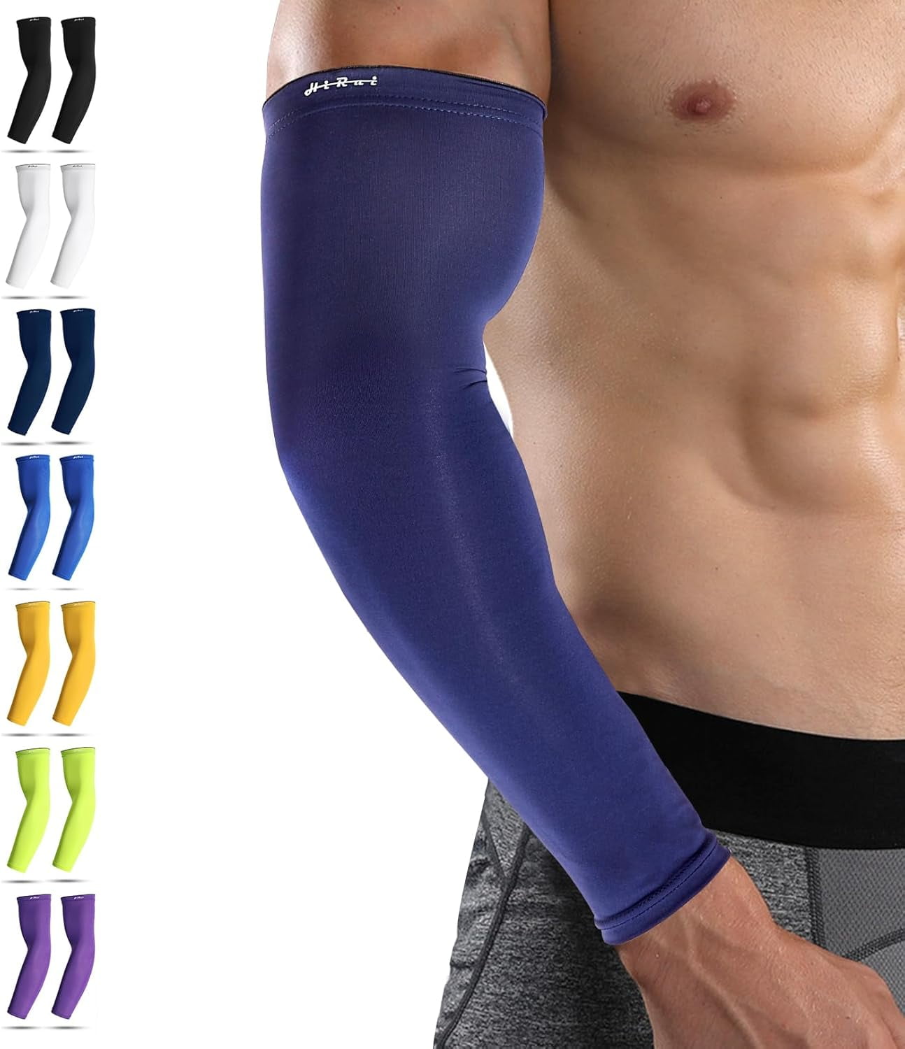 Arm Compression Sleeves for Men Women Youth, UV Protection 20-30mmHG ...