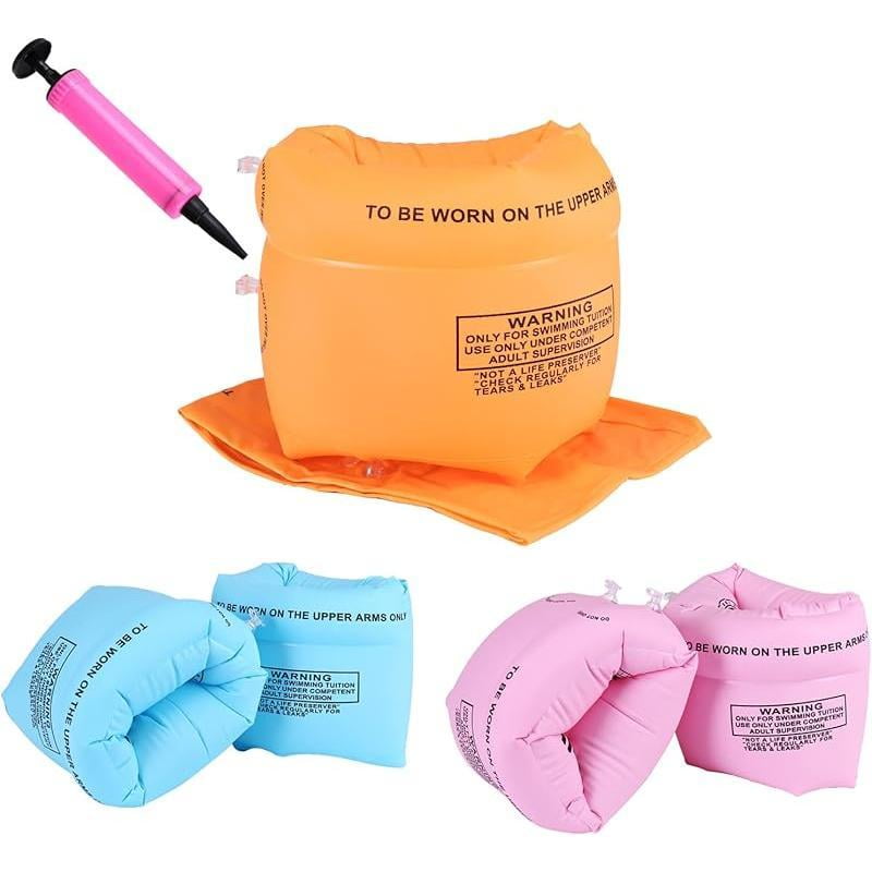 Arm Floaties Inflatable Swim Arm Bands Floater Sleeves Swimming Rings ...