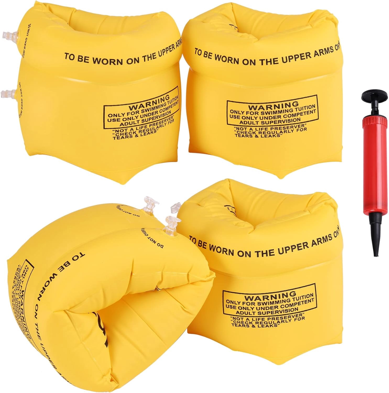 Arm Floaties Inflatable Swim Arm Bands Floater Sleeves Swimming Rings ...