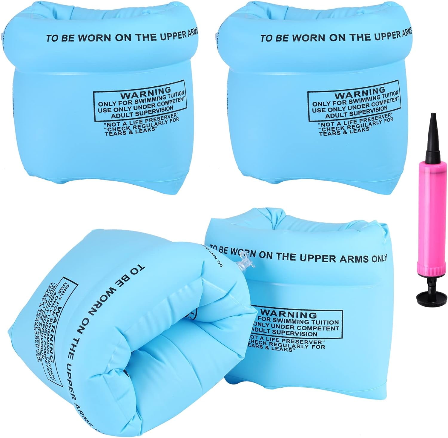 Arm Floaties Inflatable Swim Arm Bands Floater Sleeves Swimming Rings ...