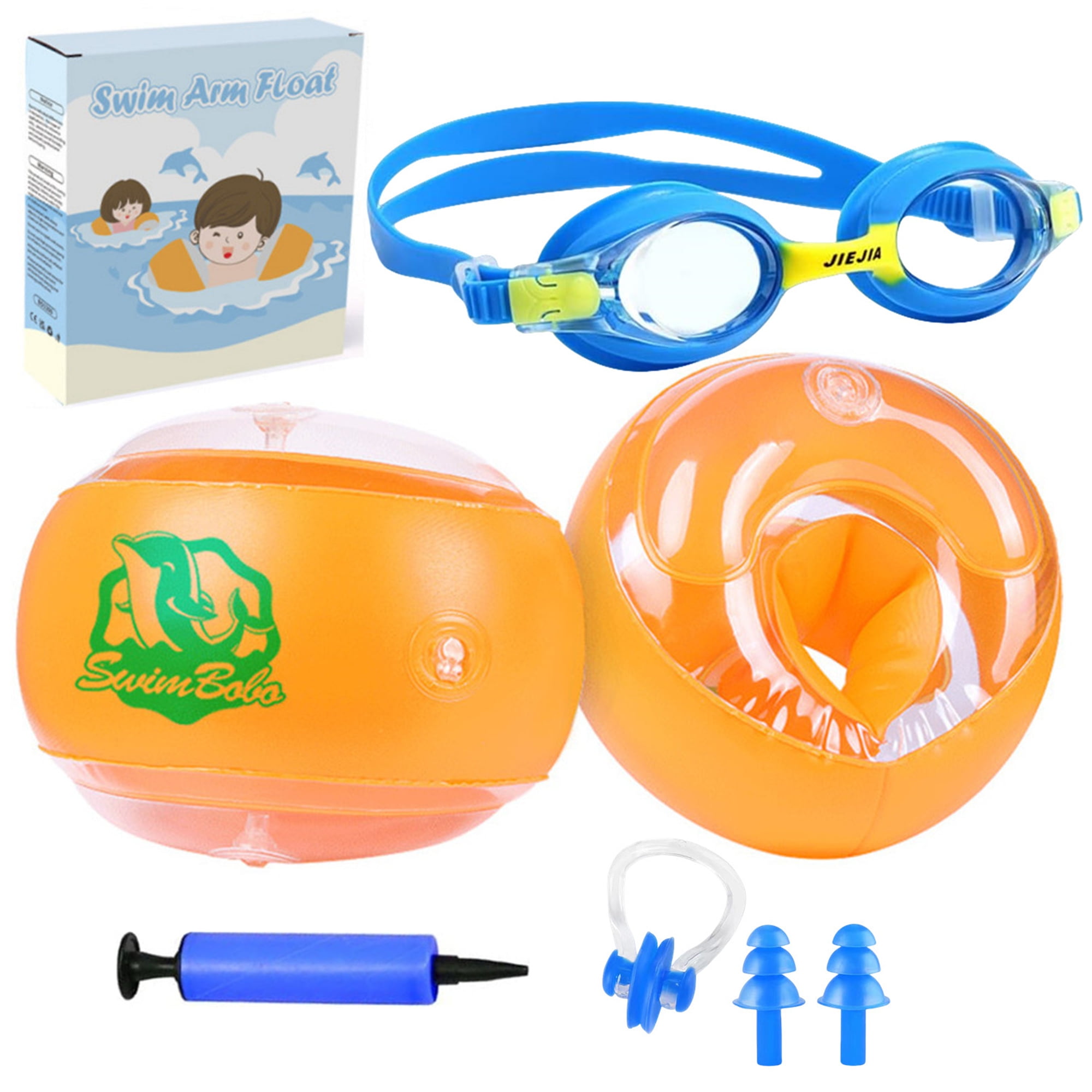 Arm Floaties for Kids,Inflatable Arm Bands Pool Accessories with ...