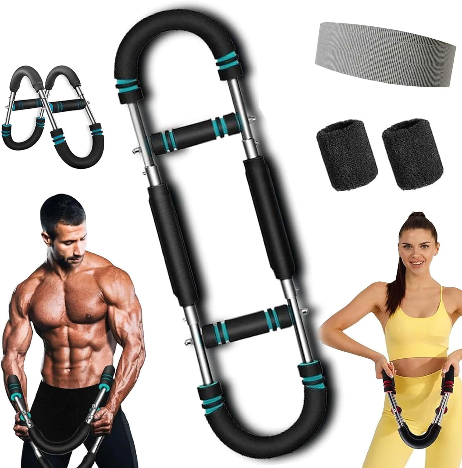 Arm Force Rod, 77-100lb Chest Workout Equipment, Arm Trainer for Men ...