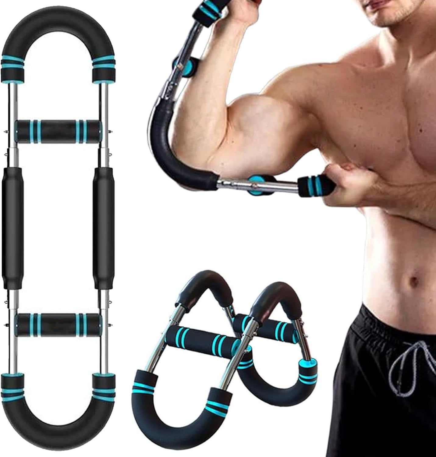 Arm Force Rod, U Shaped Arm Trainer, Chest and Arm Trainer, Adjustable ...