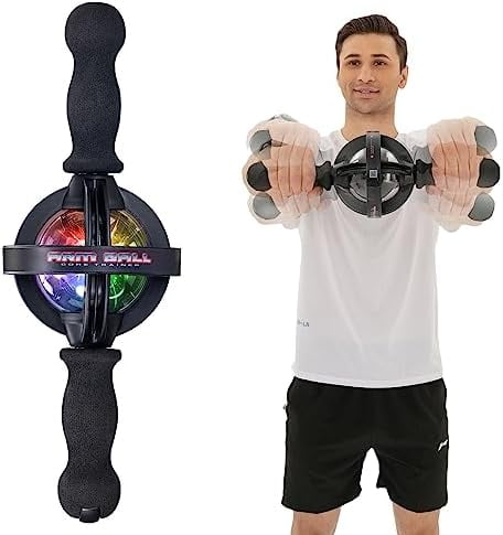 Arm Gyro Ball Core Trainer Arm Exercise Ball with Handle Forearm ...