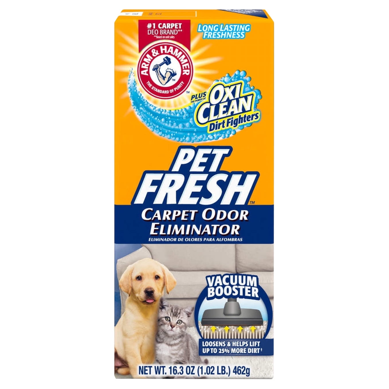 Arm & Hammer Pet Fresh Powder Carpet Odor Eliminator, Deodorizer & Odor ...