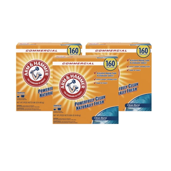 Arm & Hammer Clean Burst Powder Laundry Detergent, 9.86 lbs, Deep ...