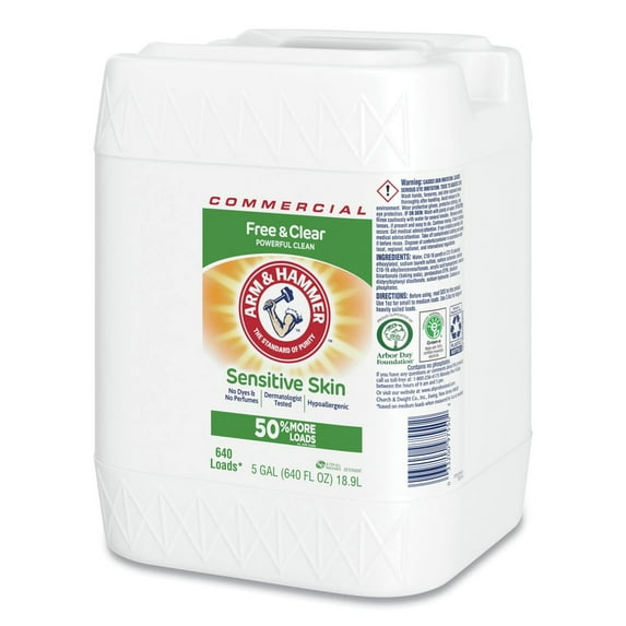 Arm & Hammer 3320097550 5 Gallon HE Compatible Liquid Detergent ...
